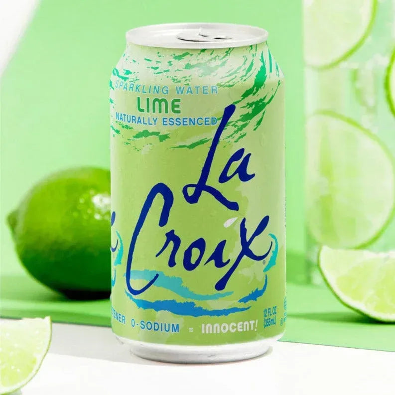 LaCroix Sparkling Water, Lime, 12 fl oz, 24-count– Brands For Less USA