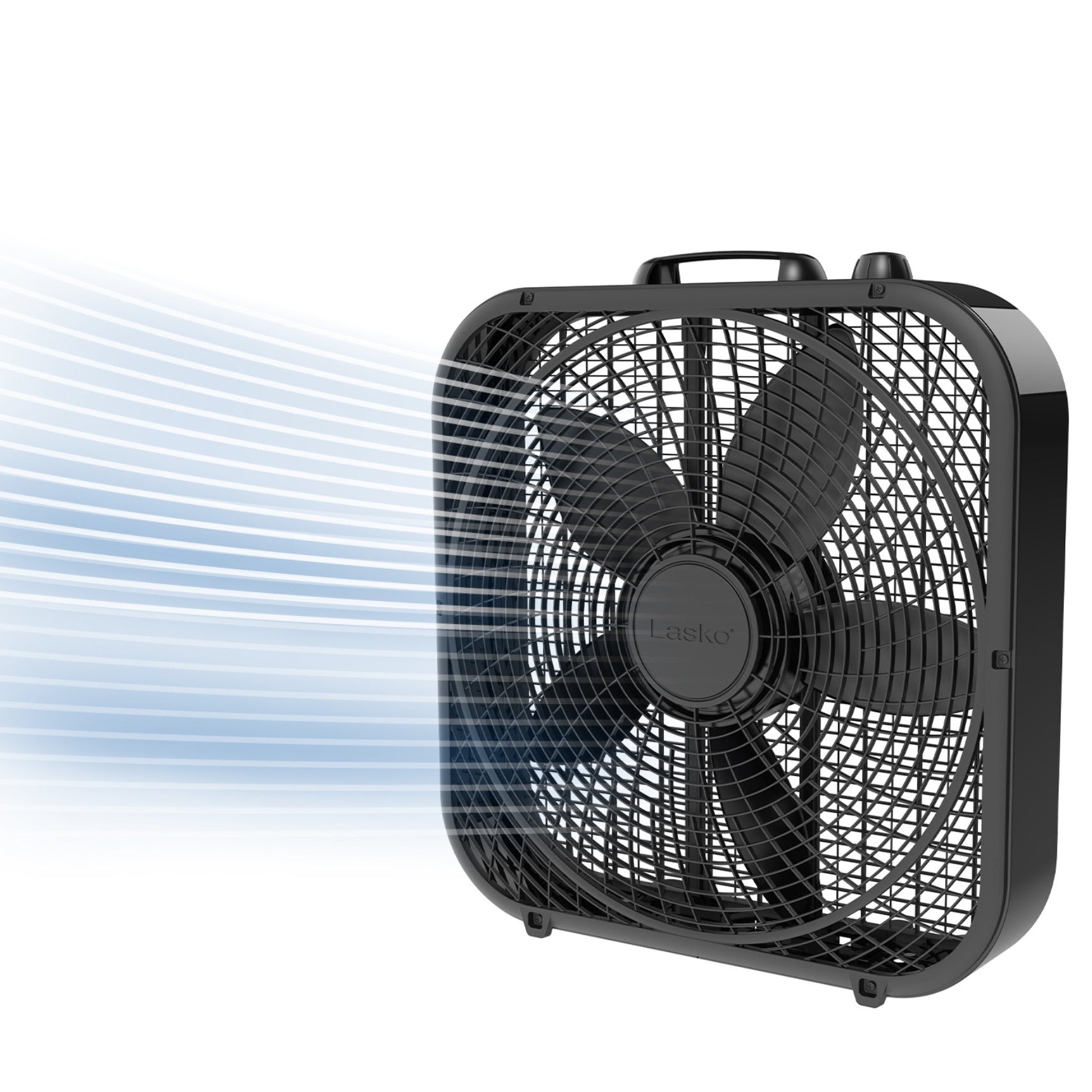 Lasko 20" Cool Colors Box Fan with Weather-Resistant Motor, Portable C ...