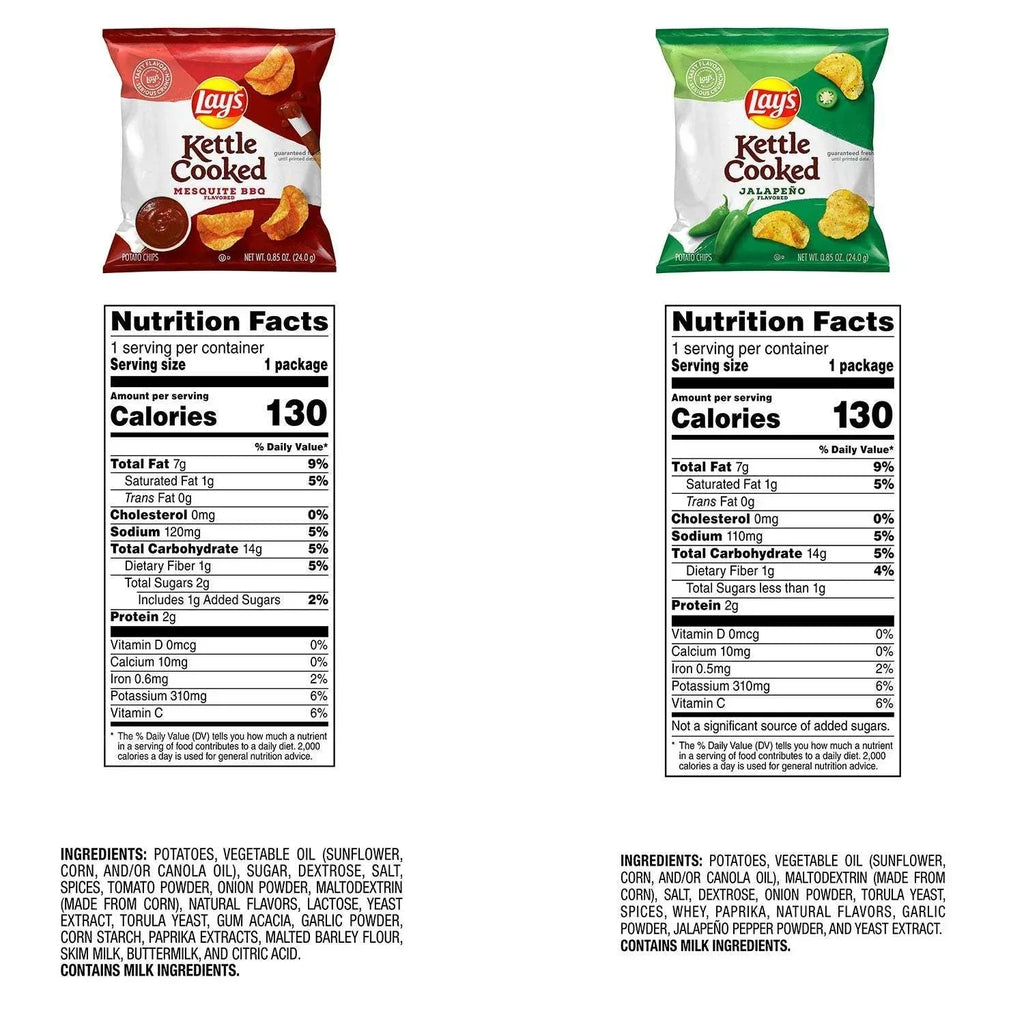 Lay's & Ruffles Crunch Mix Chips, Variety Pack, 50 pk.– Brands For Less USA