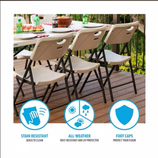Lifetime Folding Chair - Almond– Brands For Less USA