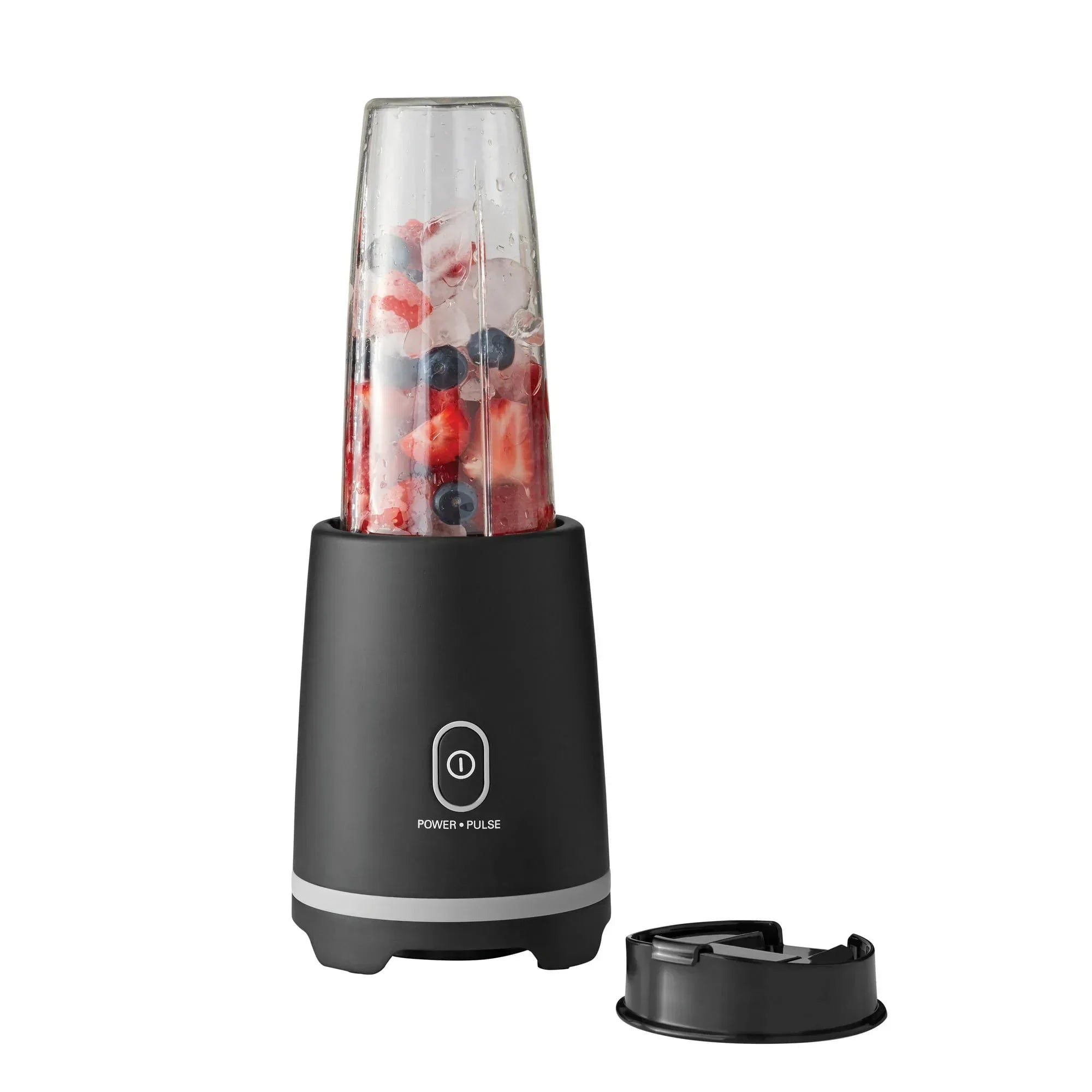 Mainstays Black Single-Serve Blender with 1 Travel Lid, 16 oz, New ...