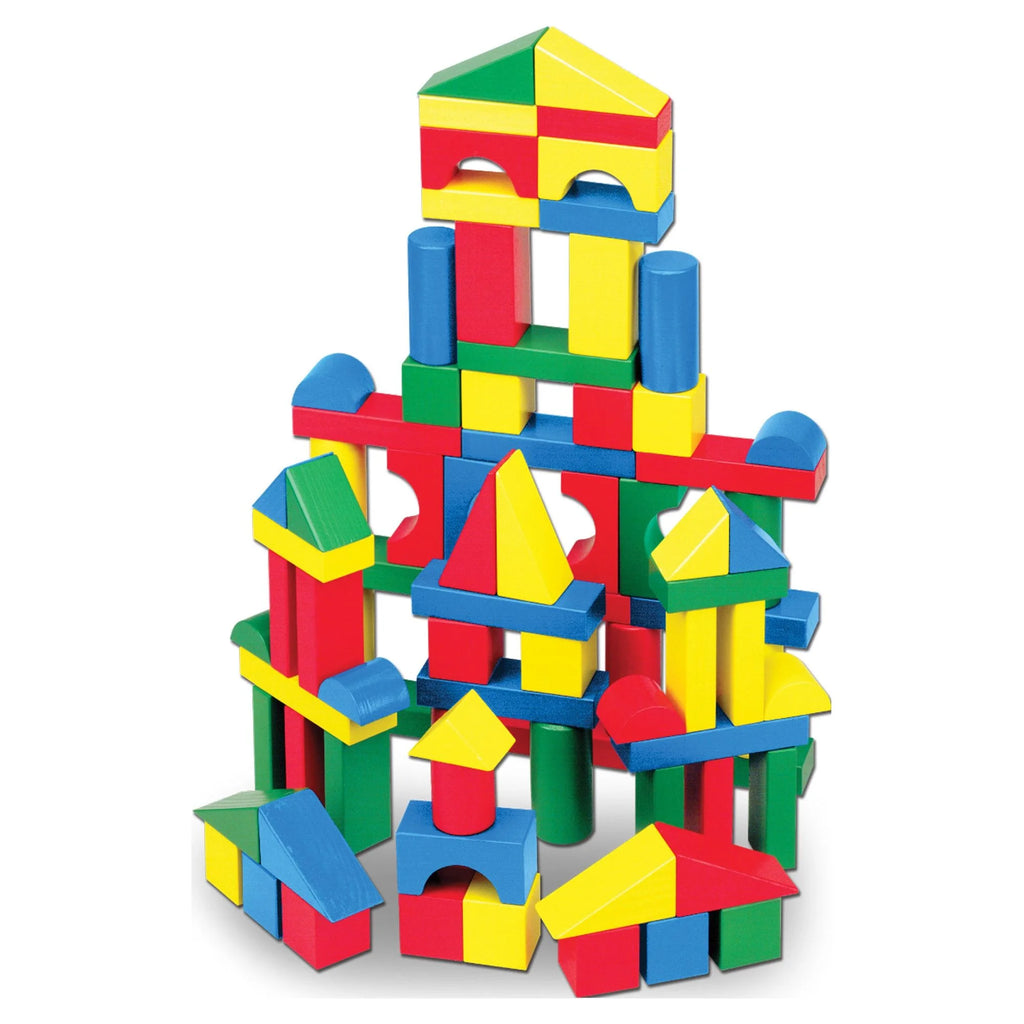 Melissa & Doug 100 Wood Blocks– Brands For Less USA