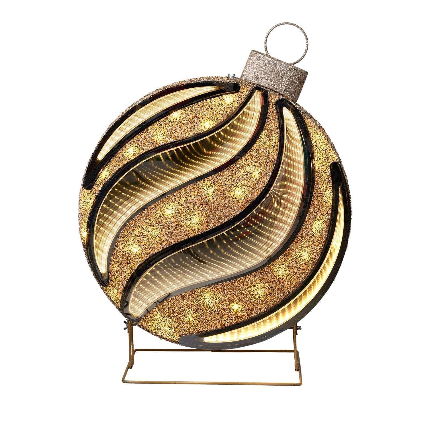 Member's Mark 32" Pre-Lit Gold Infinity Light Ornament Decor– Brands ...