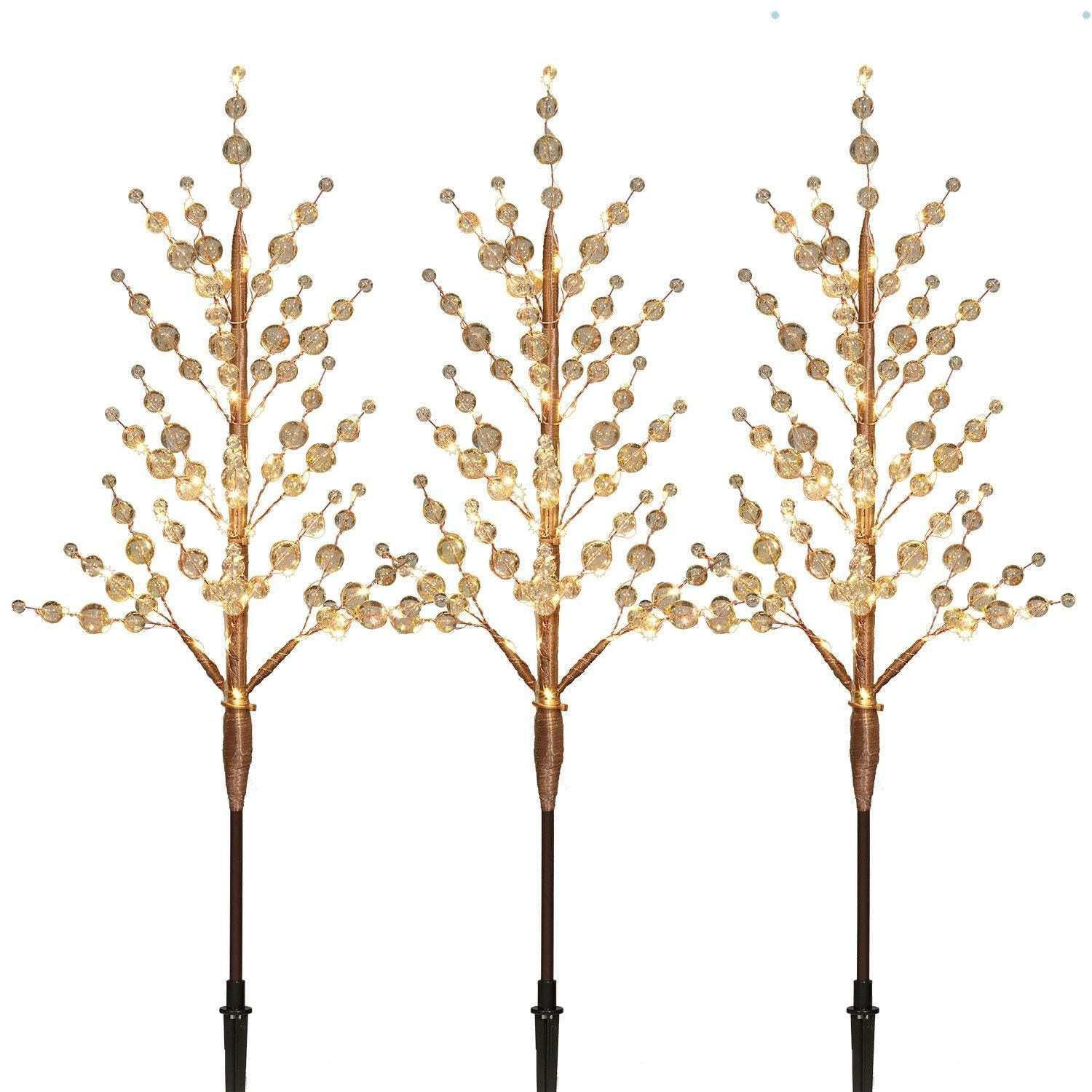 Member's Mark Crystal Bead Pathway Lights, Set of 3– Brands For Less USA