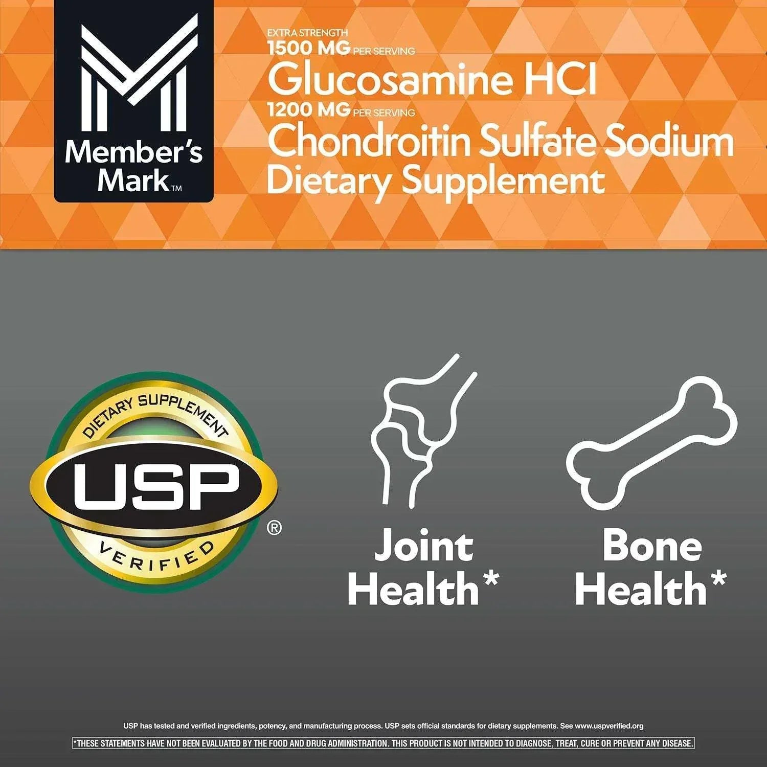 Member's Mark Extra Strength Glucosamine HCl and Chondroitin Sulfate S ...