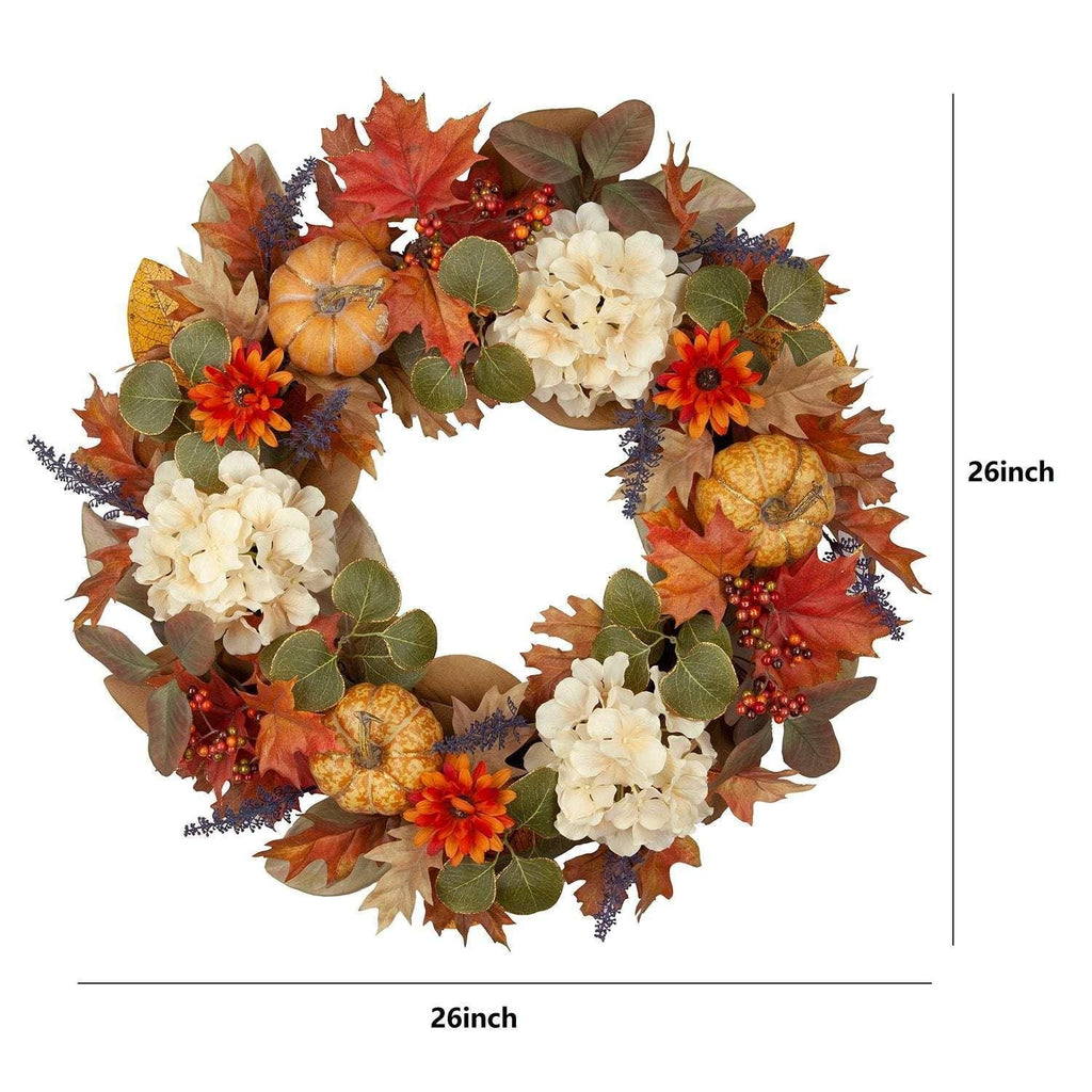Member's Mark 26" Harvest Hydrangea Wreath– Brands For Less USA