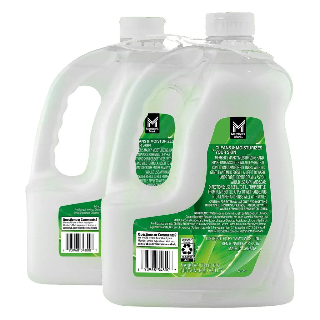 Member's Mark Aloe Vera Moisturizing Hand Soap, 80 fl. oz.– Brands For ...