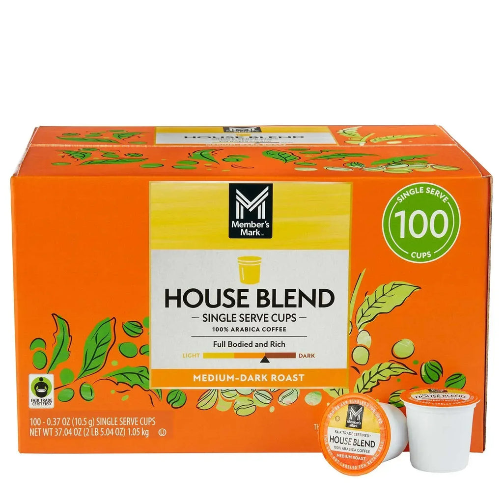 Member's Mark House Blend Roast Coffee Pods, 100 ct.– Brands For Less USA