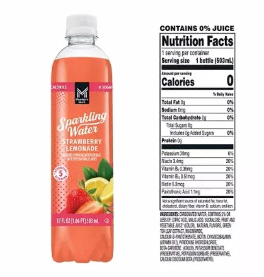 Member's Mark Sparkling Water Variety Pack, 17 fl. oz., 24 pk.– Brands ...