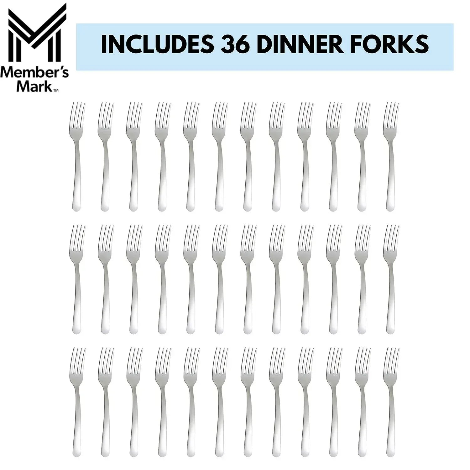Member's Mark Stainless Steel Dinner Forks 36 ct.– Brands For Less USA