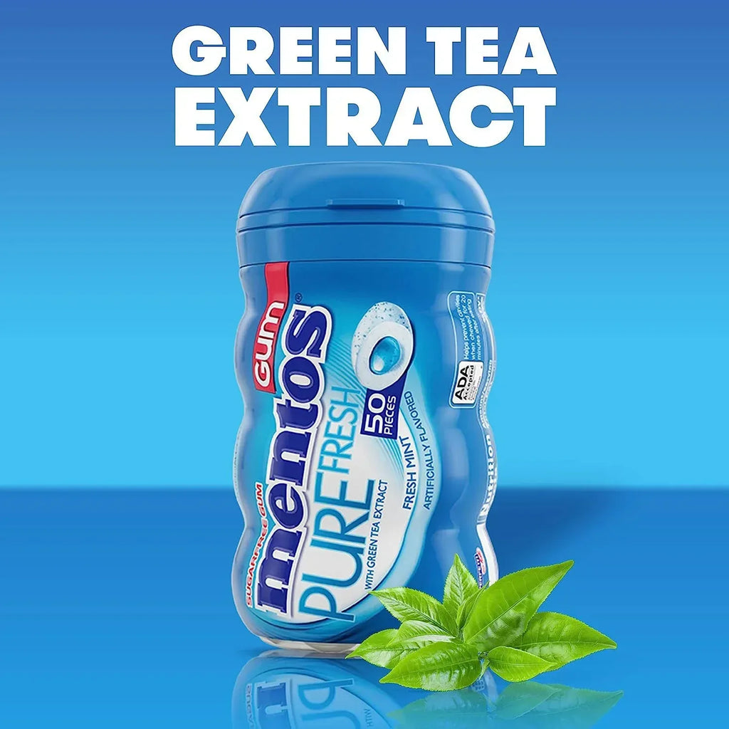 Mentos Pure Fresh Mint, Sugar-Free Chewing Gum, 50 pcs., 4 pk.– Brands ...