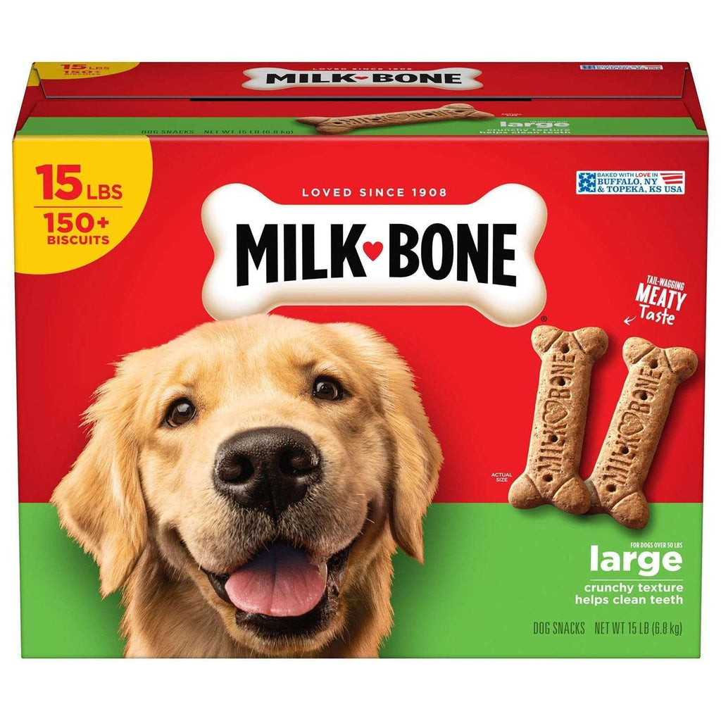 Milk-Bone Original Flavor Large Crunchy Dog Biscuits, 15 lbs.– Brands ...