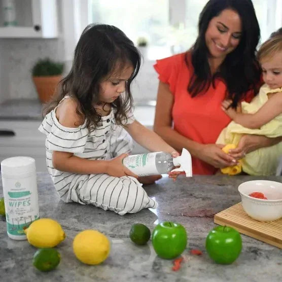 MomRemedy Hydrogen Peroxide Based Cleaner & Stain Remover, Lemon, 24 f ...