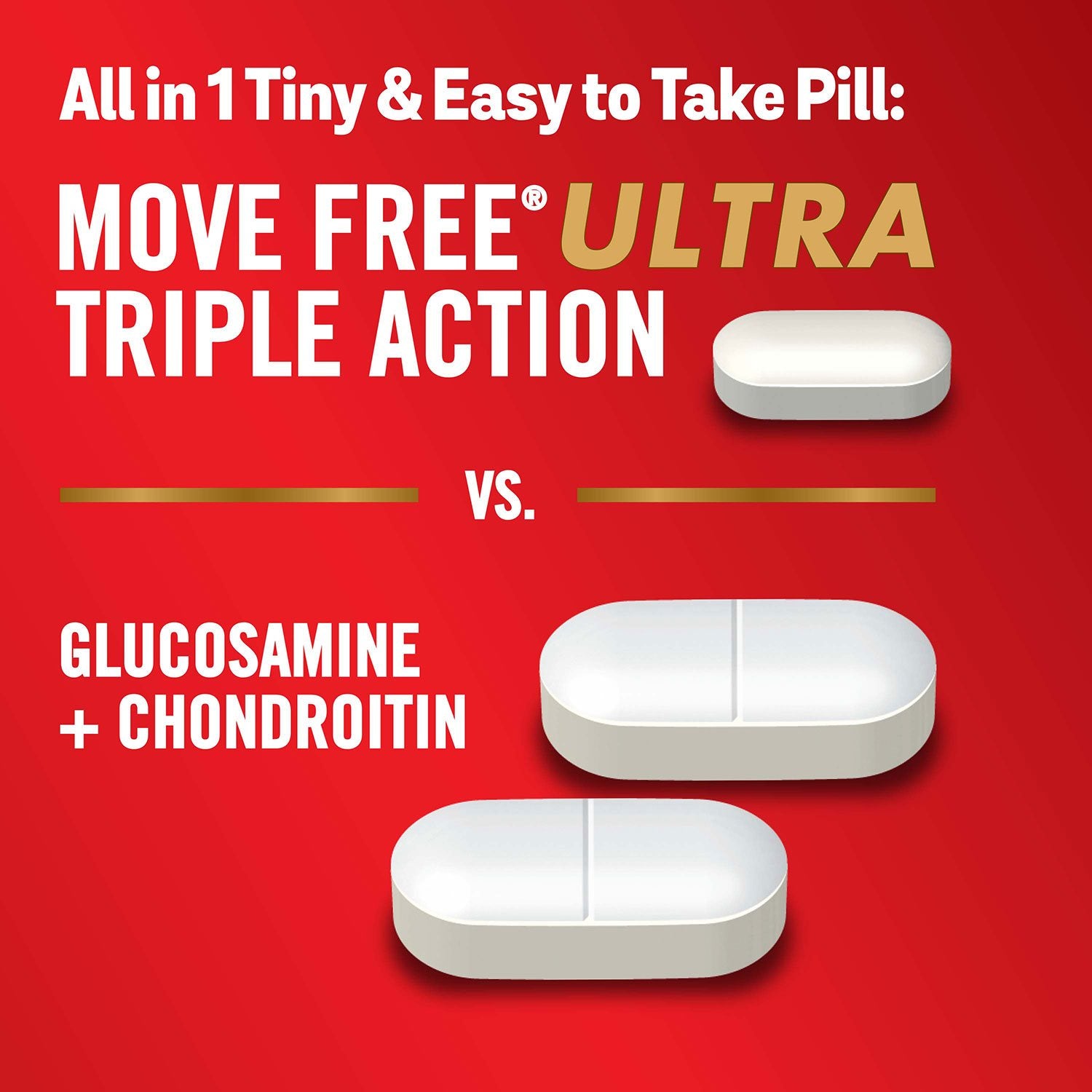 Move Free Ultra Triple Action Joint Health Support Tablets 75 ct ...
