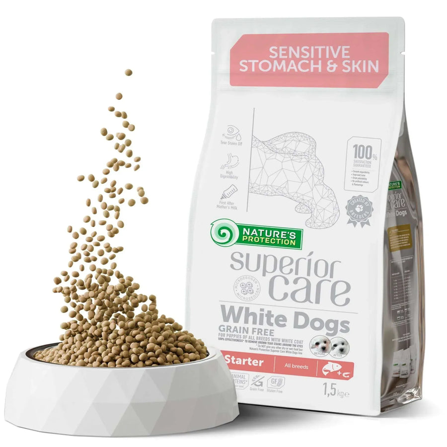 Nature's Protection Superior Care Grain Free Salmon Starter Dry Dog Fo ...