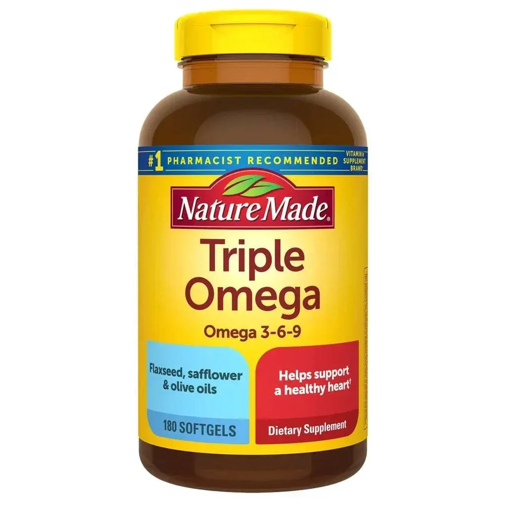 Nature Made Triple Omega, 180 Softgels– Brands For Less USA
