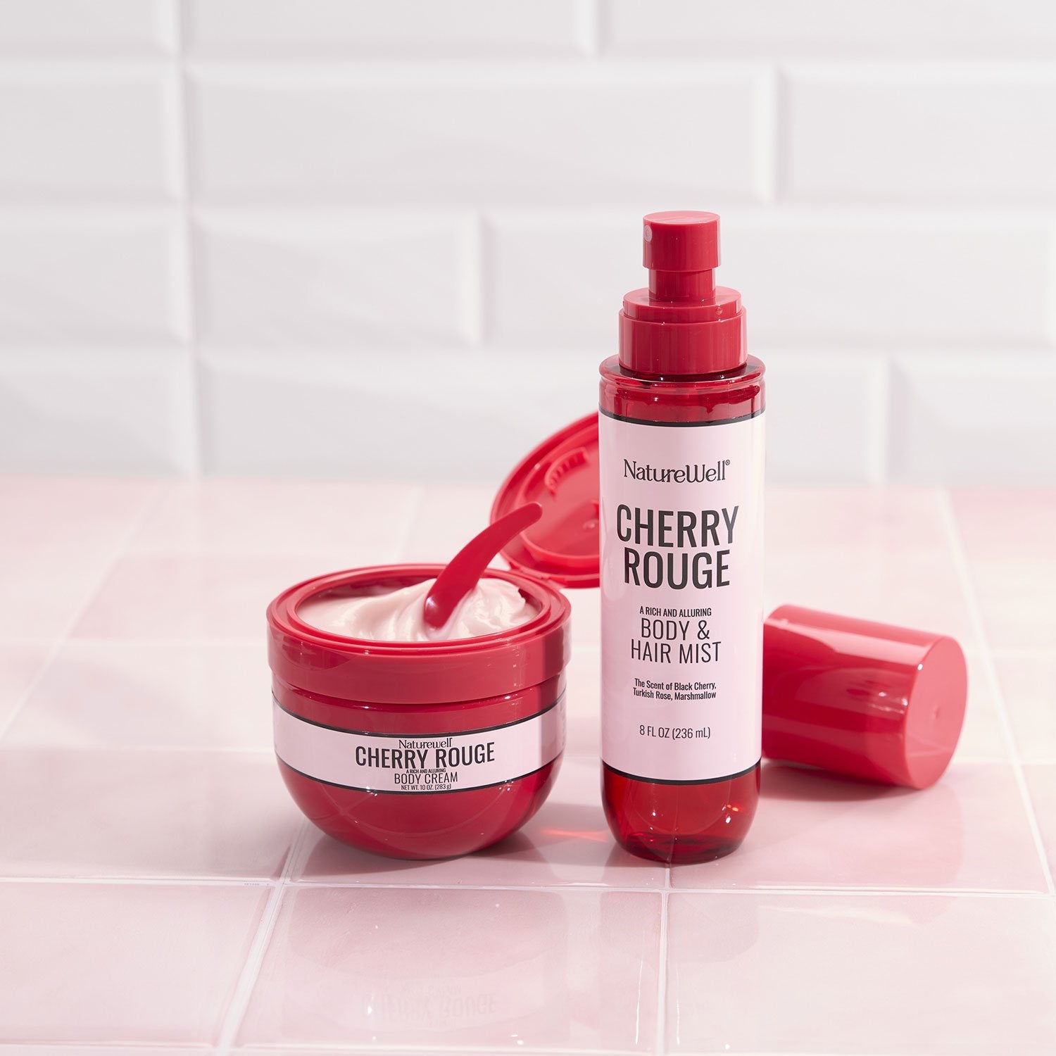 NatureWell Cherry Rouge Body & Hair Mist and Body Cream Kit– Brands For ...