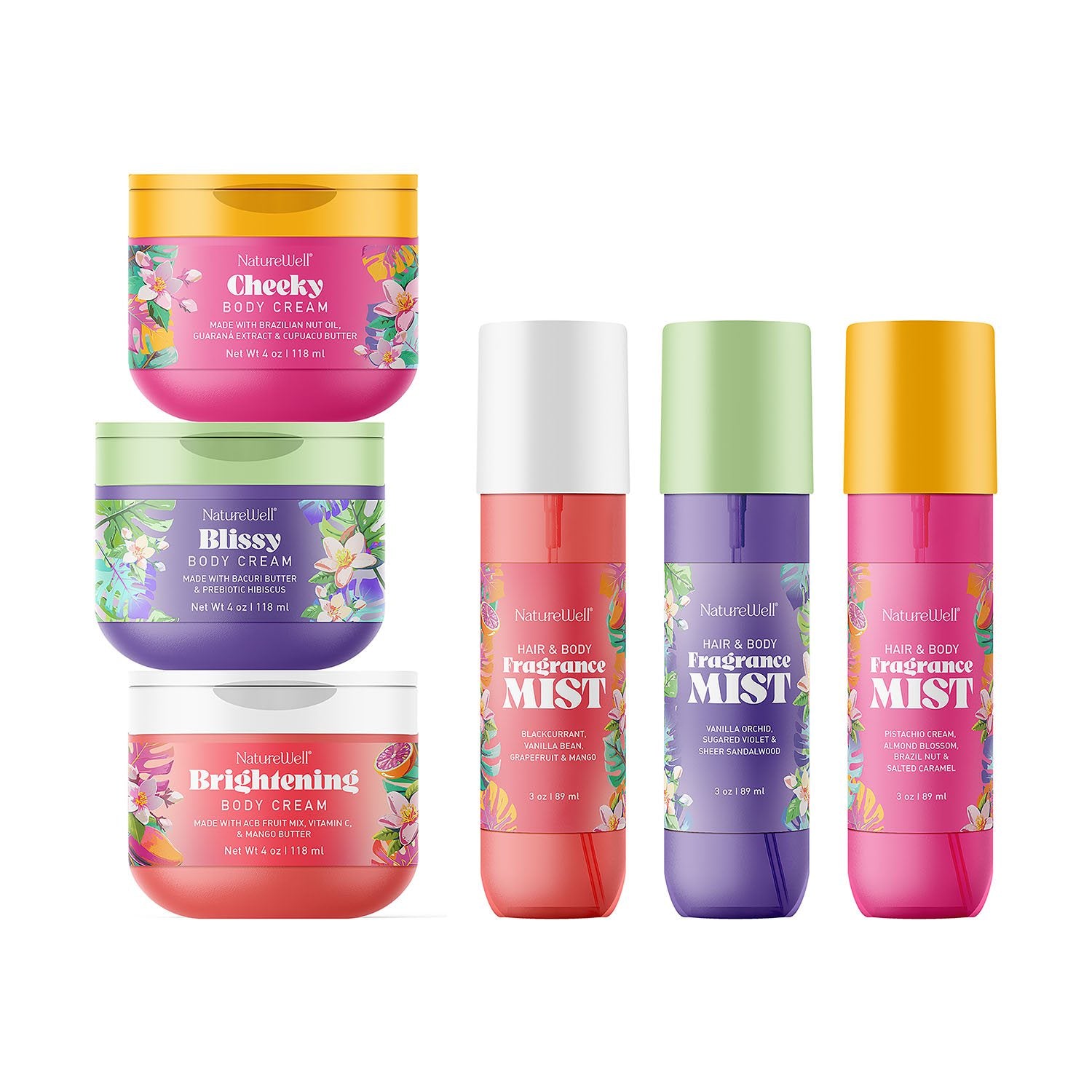 NatureWell Signature Body Cream and Mist, 6 pc.– Brands For Less USA