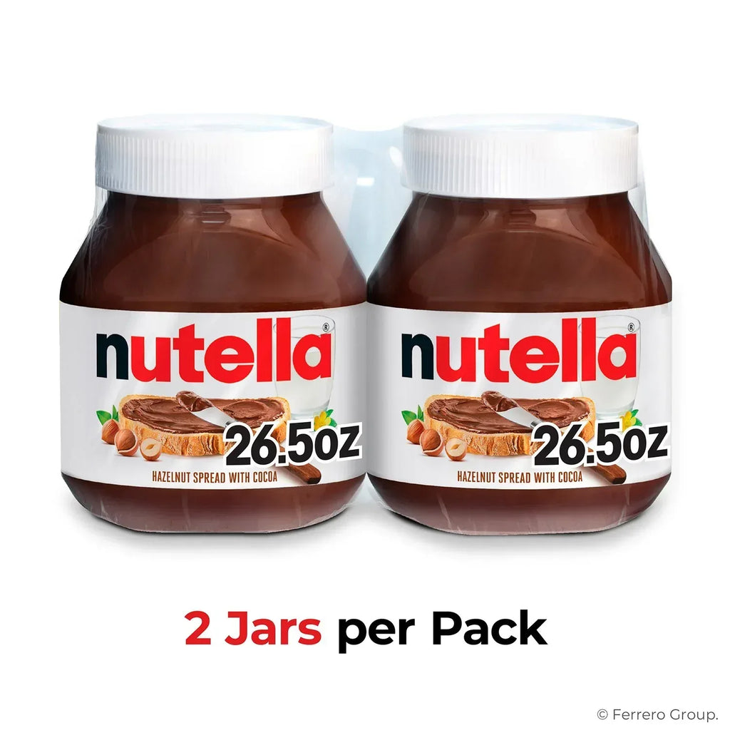 Nutella Hazelnut Spread with Cocoa, 26.5 oz., 2 pk.– Brands For Less USA
