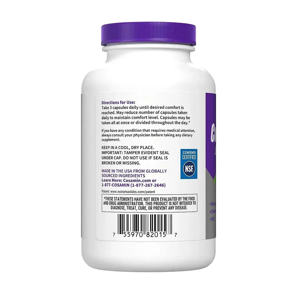 Nutramax Cosamin ASU Joint Health Supplement with Glucosamine, Chondro ...