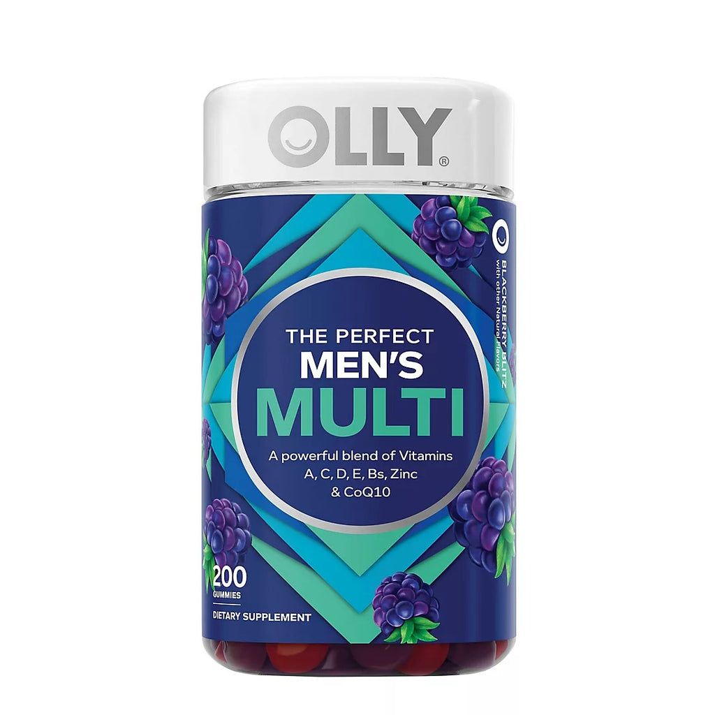 OLLY Men’s Multivitamin Gummy, Blackberry Flavor, 200 Count– Brands For ...
