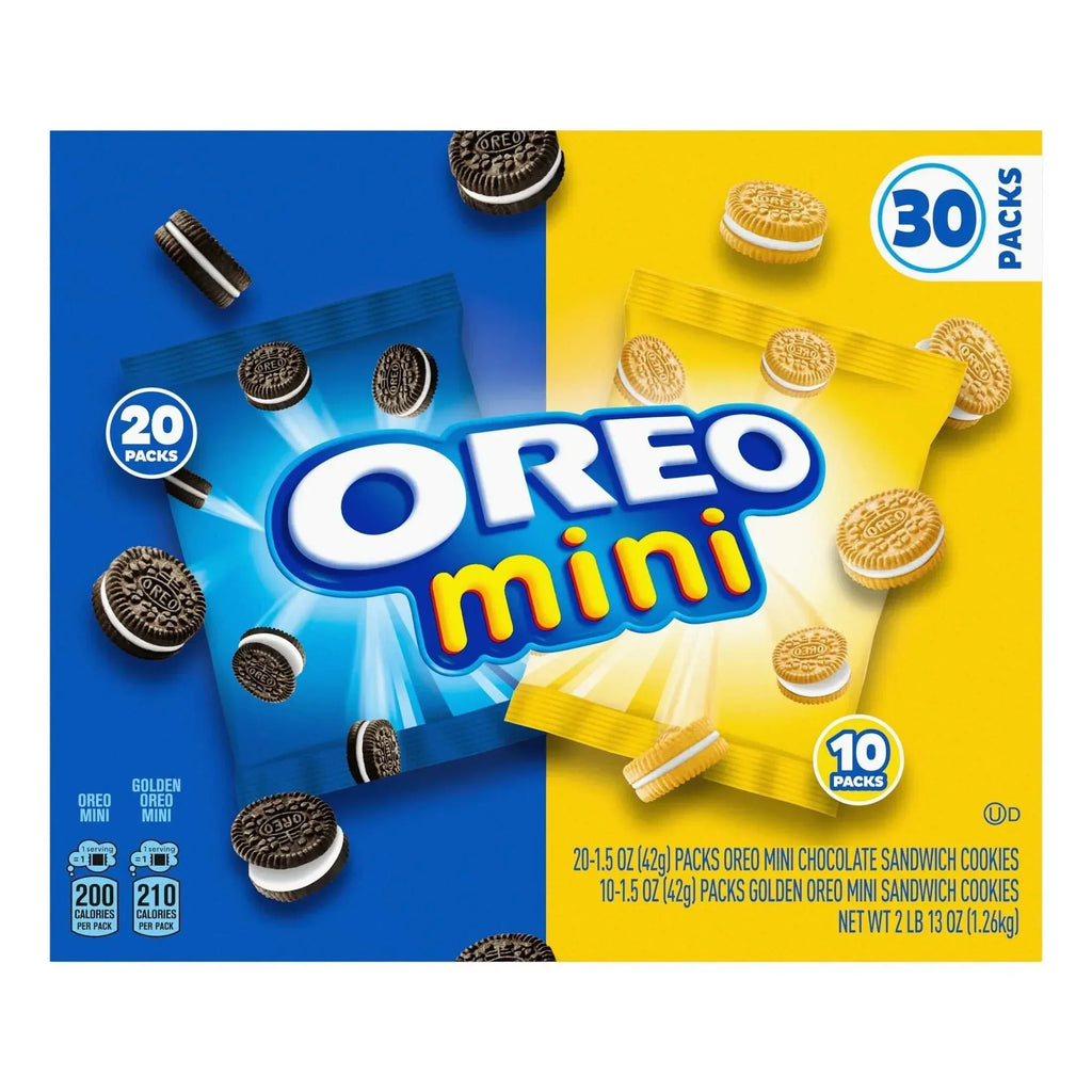 Galletas Oreo Mini Sandwich, paquete variado, 42,5 g, 30 unidades ...