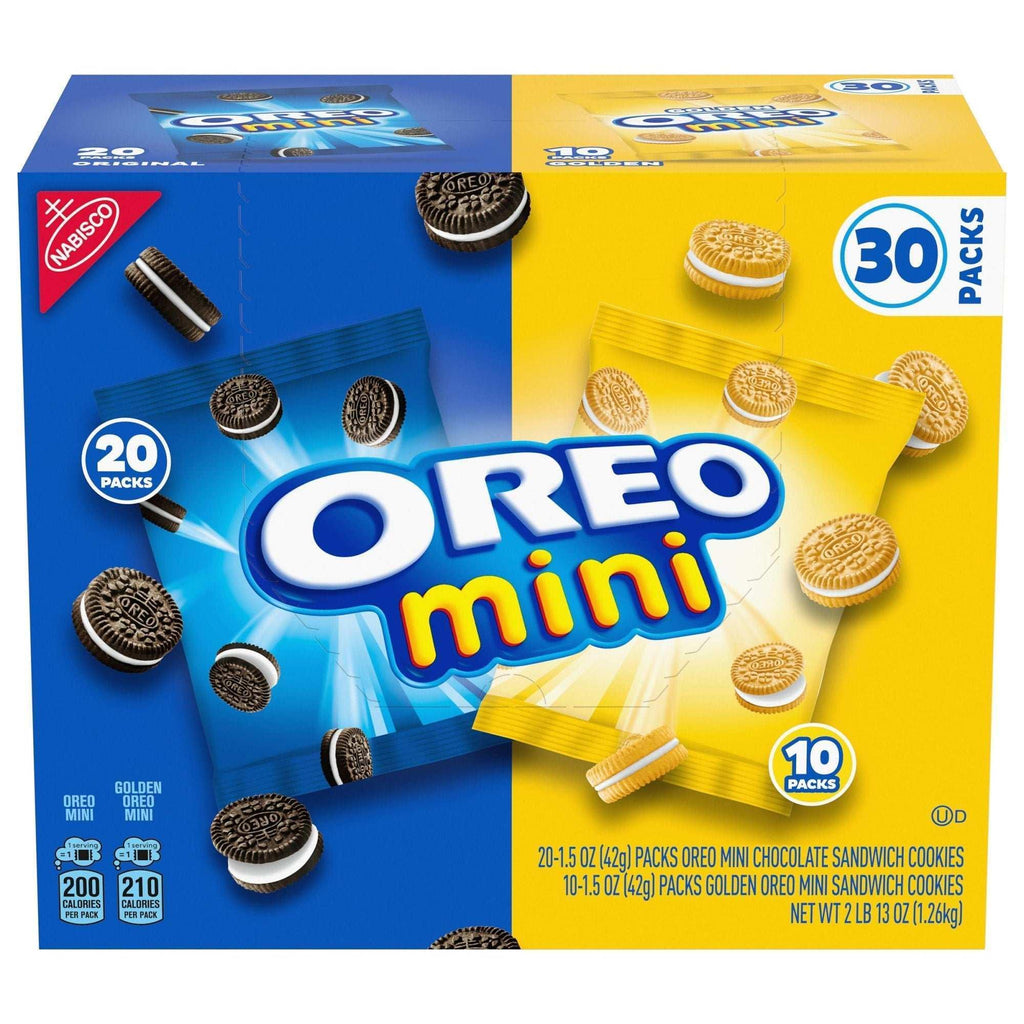 Galletas Oreo Mini Sandwich, paquete variado, 42,5 g, 30 unidades ...