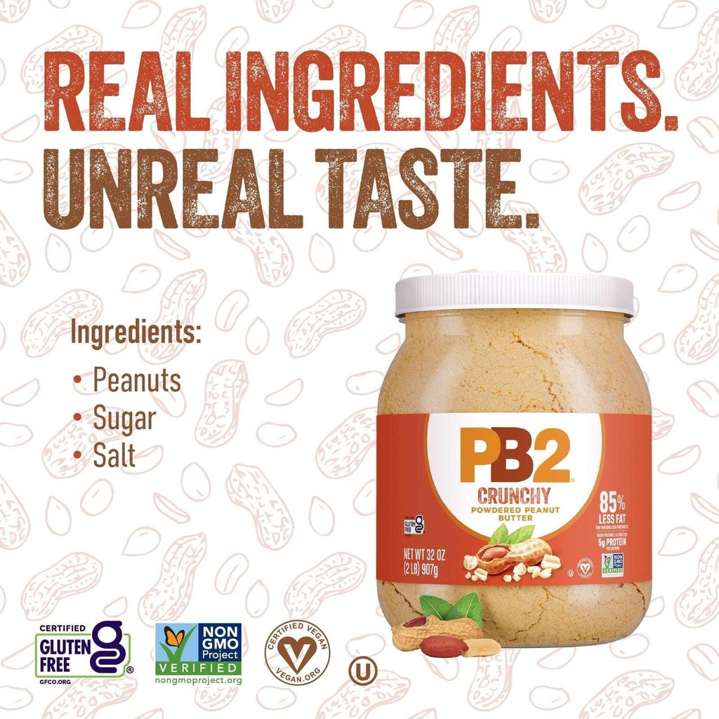 PB2 Crunchy Powdered Peanut Butter - Peanut Butter Powder with Small C ...