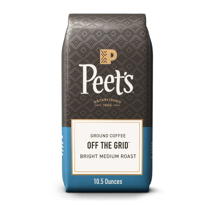 Peet's Coffee Off the Grid Premium Medium Roast Ground Coffee, Arabica ...