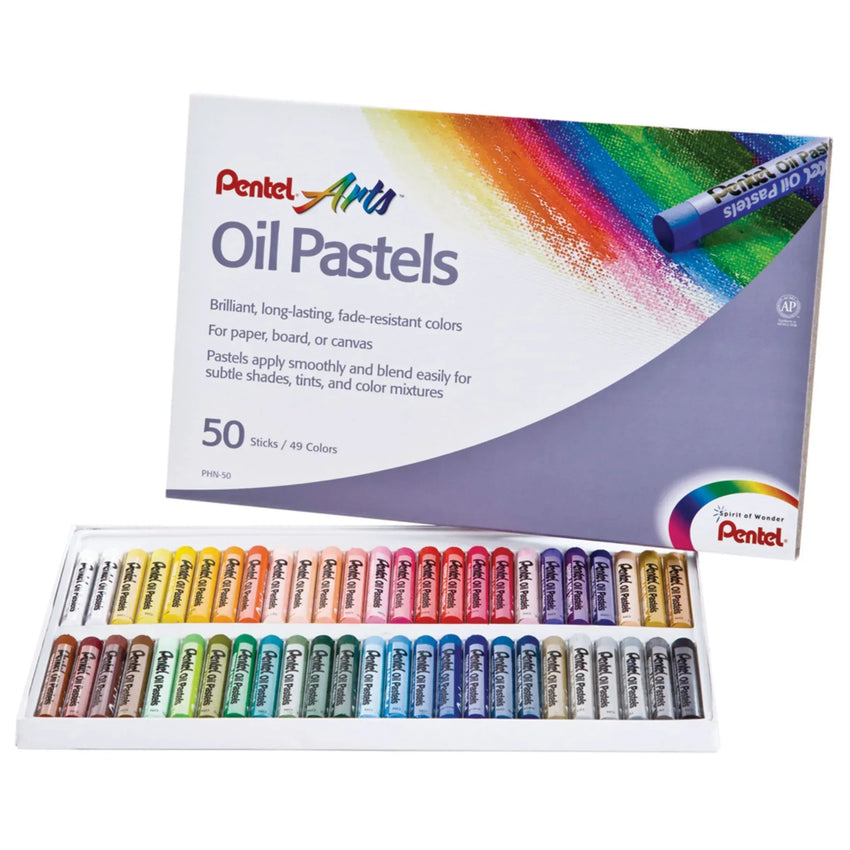 Pentel Oil Pastel 50-Color Set– Brands For Less USA