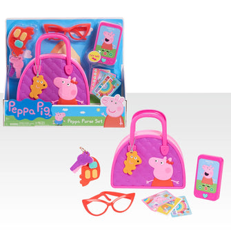 Peppa Pig Bag Set, 9-pieces, Dress up & Pretend Play, Toddler Toys for ...