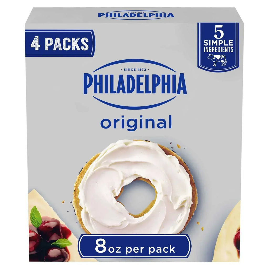 Philadelphia Original Cream Cheese Blocks, 8 oz., 4 pk.– Brands For ...