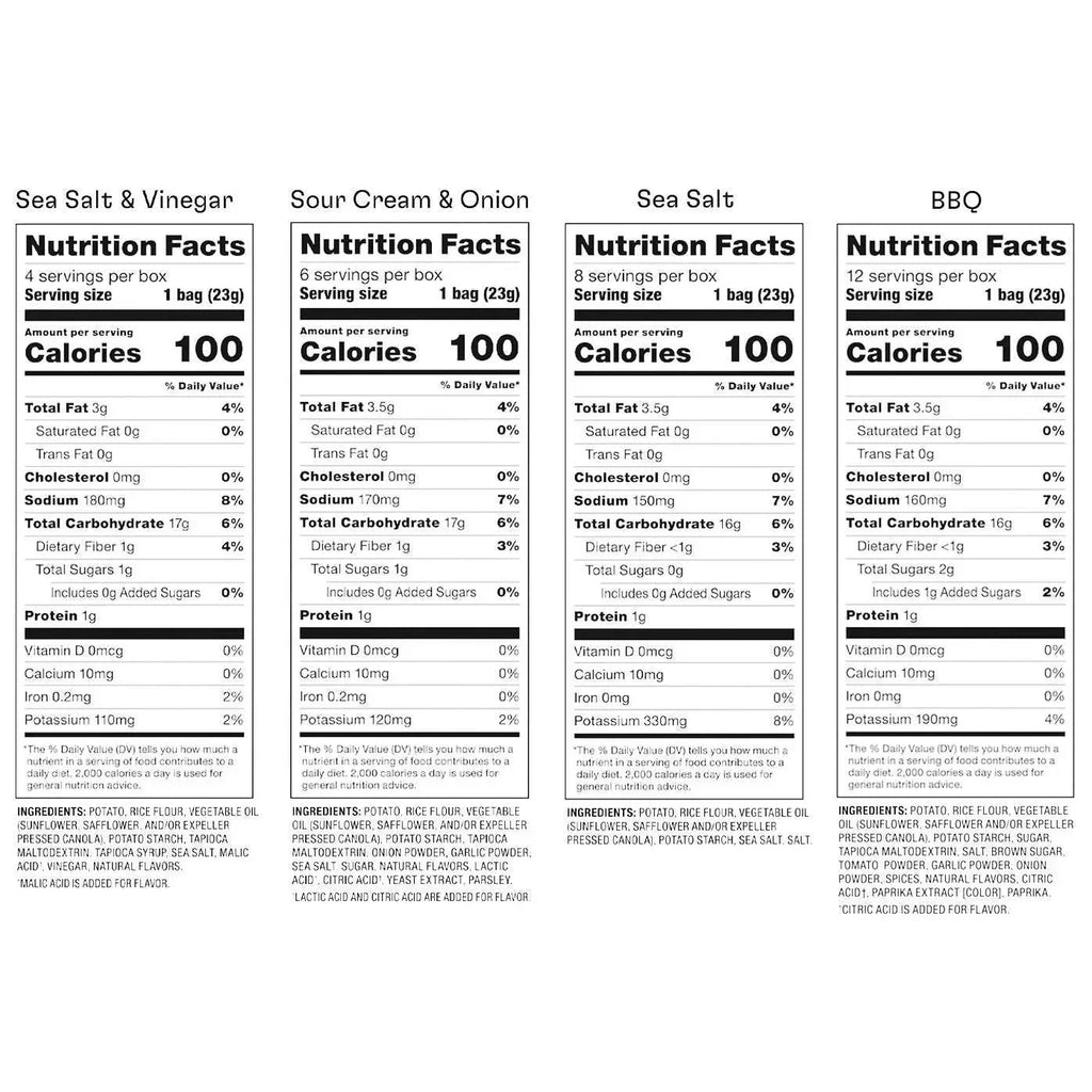 Popchips Potato Chips Snack Packs, Variety Pack, 0.8 oz, 30-count ...