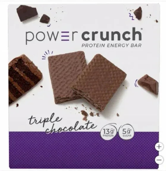 Power Crunch Protein Energy Bar, Triple Chocolate, 1.4 oz, 12-count ...