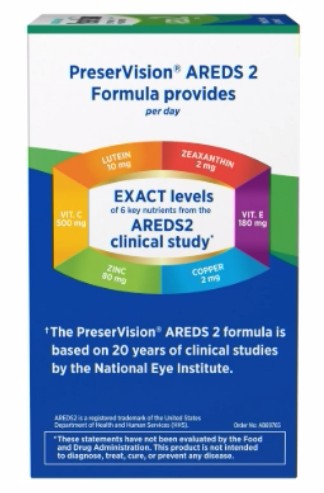 PreserVision AREDS 2 Eye Vitamin & Mineral with OCUSorb, Contains Lute ...