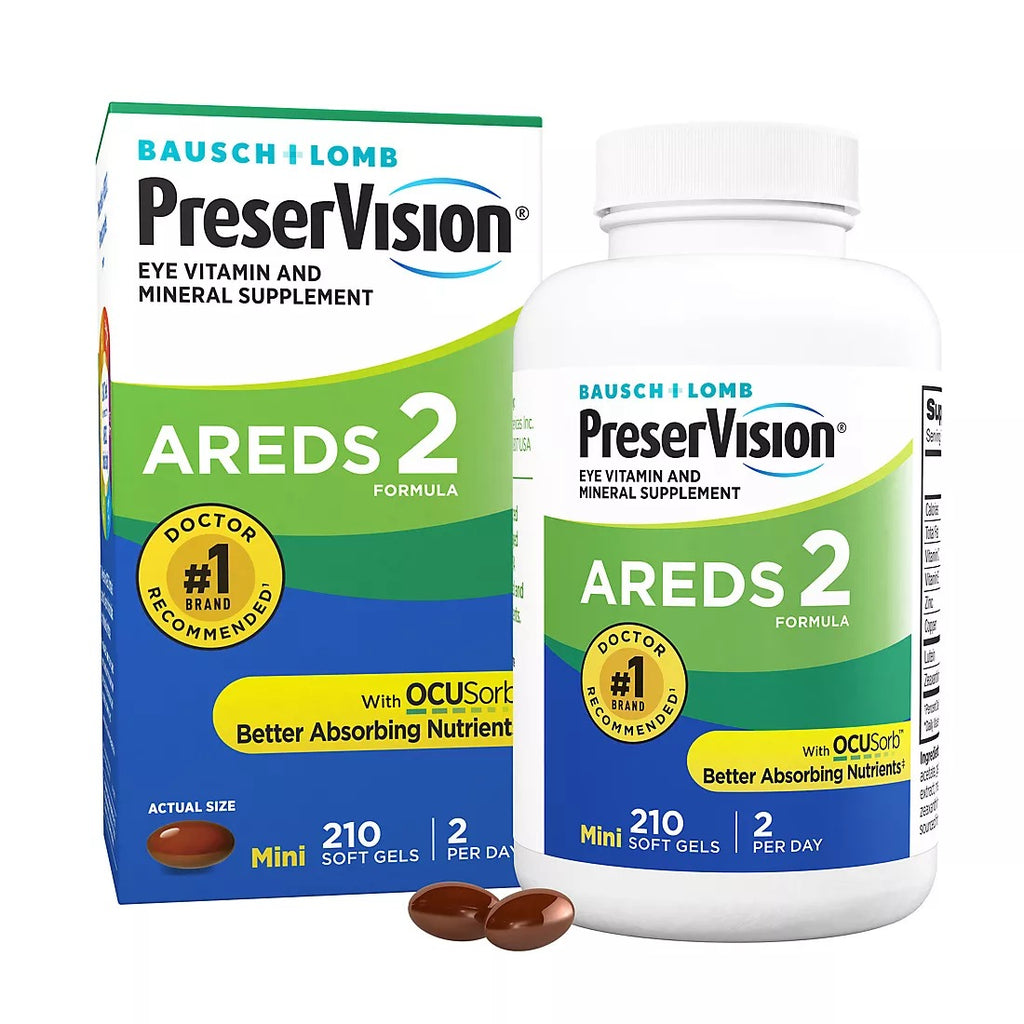 PreserVision Eye Vitamin and Mineral Supplement AREDS 2 Formula Softge ...