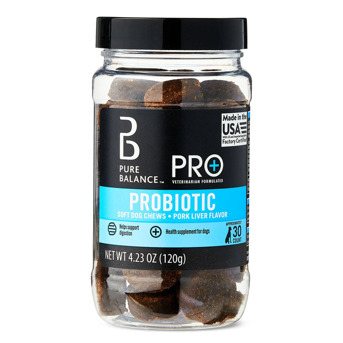 Pure Balance Pro+ Probiotic, Digestion Support, Dog Soft Chews, 30 Cou ...