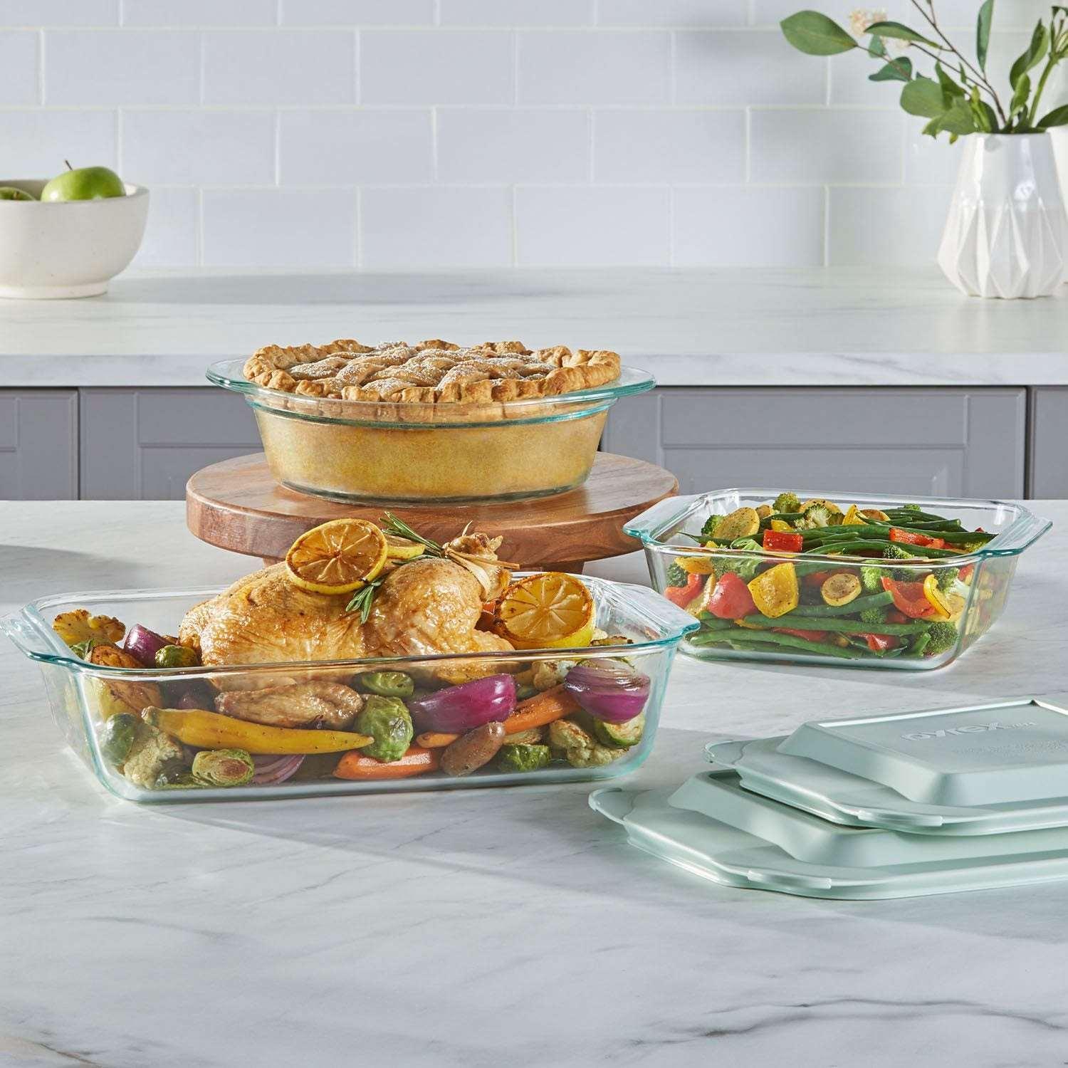 Pyrex 5-Piece Deep Glass Baking Dish Set– Brands For Less USA