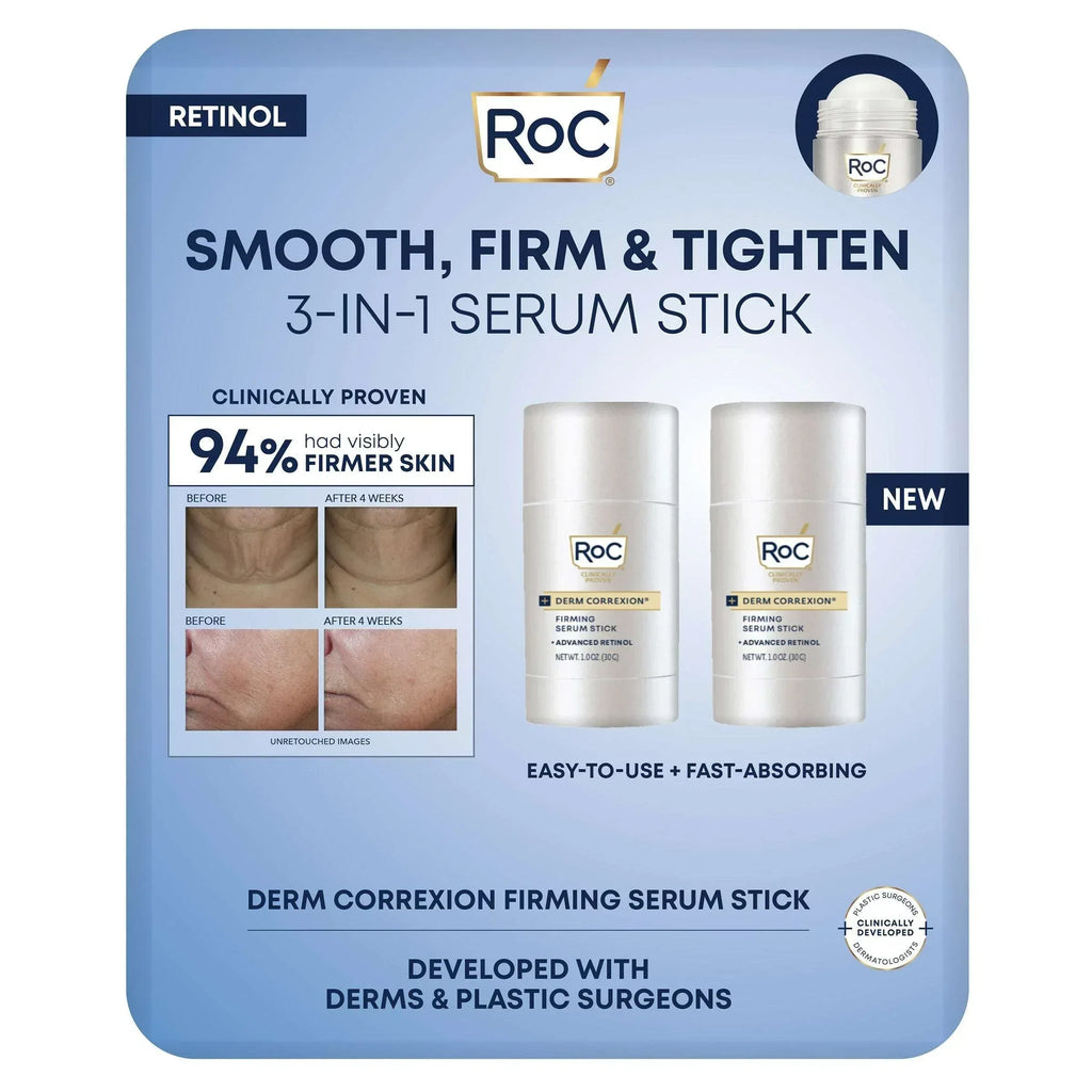 Suero reafirmante en barra RoC Derm Correxion, 1 oz, paquete de 2 ...
