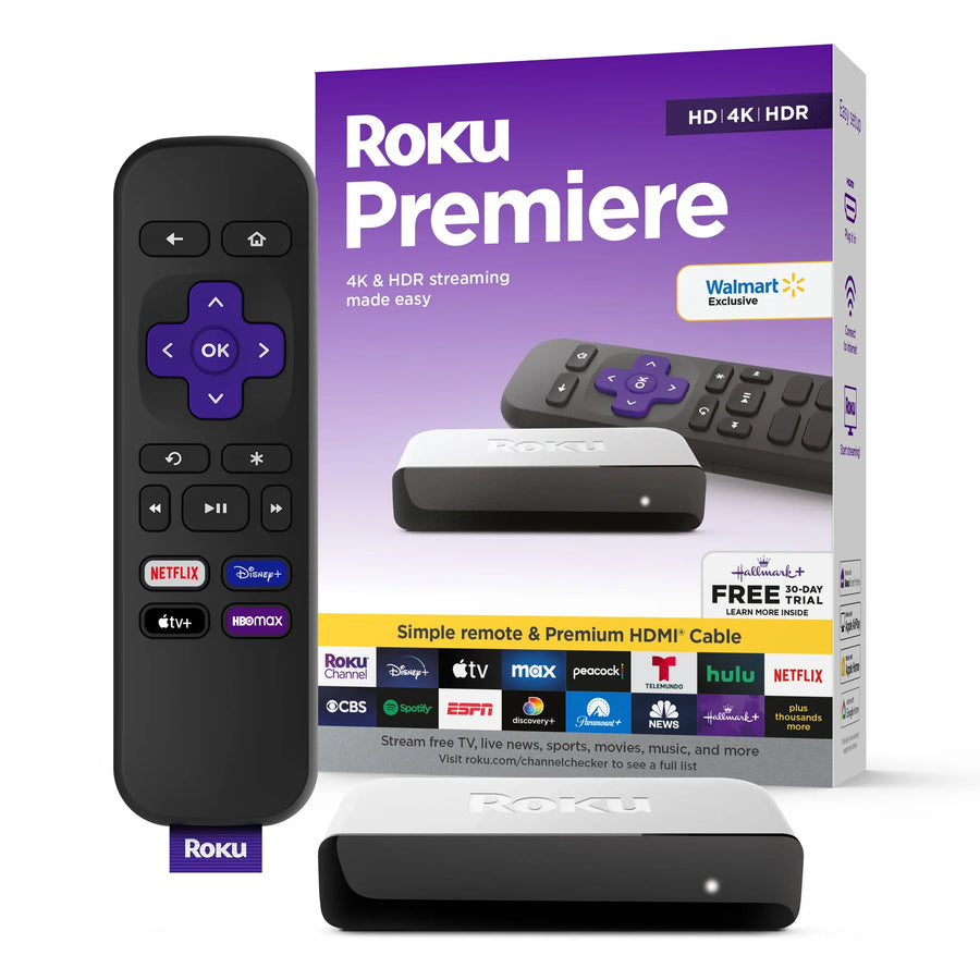 Roku Premiere | 4K/HDR Streaming Media Player Wi-Fi® Enabled with Prem ...