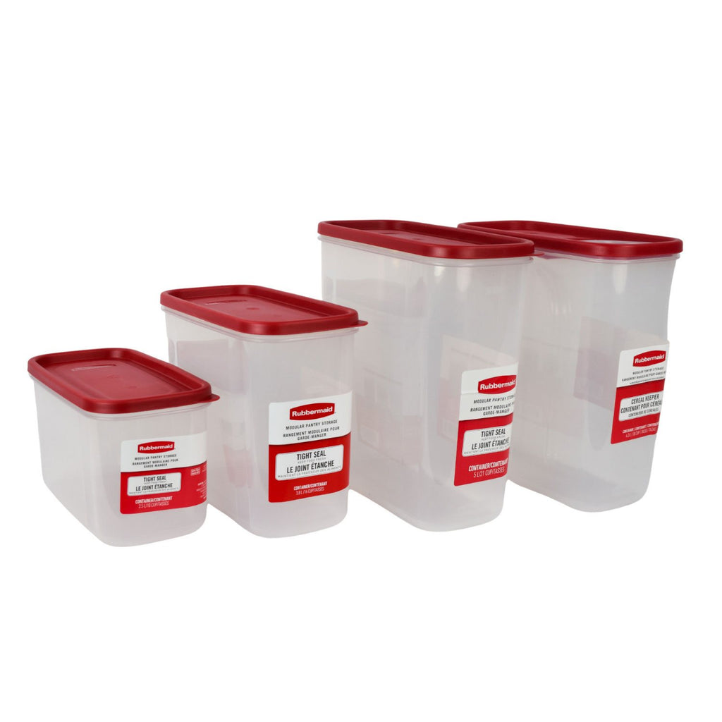 Rubbermaid Modular Pantry Food Storage Containers, Variety Pack (Set o ...