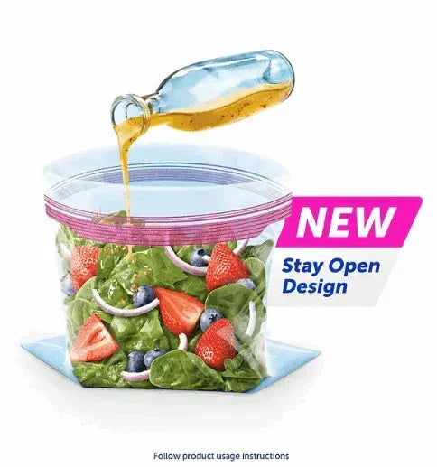 Ziploc Easy Open Bags Variety Pack with New Stay Open Design, 347 ct ...
