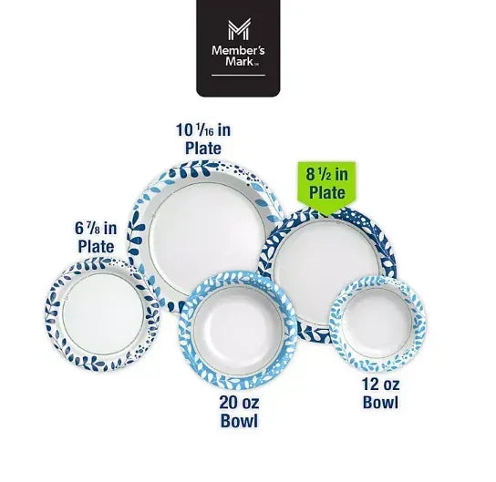 Member's Mark Ultra Lunch Paper Plates, 8.5", 300 ct.– Brands For Less USA