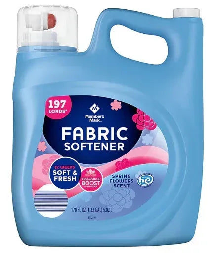 Member's Mark Liquid Fabric Softener, Spring Flowers 170 fl. oz., 197 ...