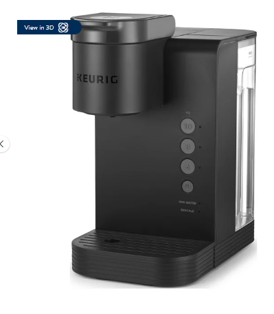 Keurig K-Express Essentials Single Serve K-Cup Pod Coffee Maker, Black ...