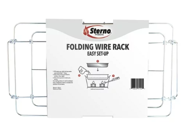 Sterno Folding Wire Chafing Rack, Standard Size, Silver– Brands For ...