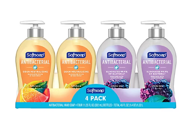 Softsoap Antibacterial Liquid Hand Soap, 4 pk./ 11.25oz.– Brands For ...