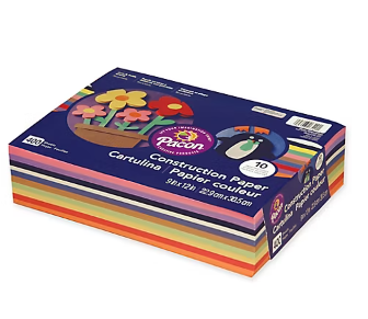 Pacon 10 Assorted Color Construction Paper Pack, 400 Sheets– Brands For ...
