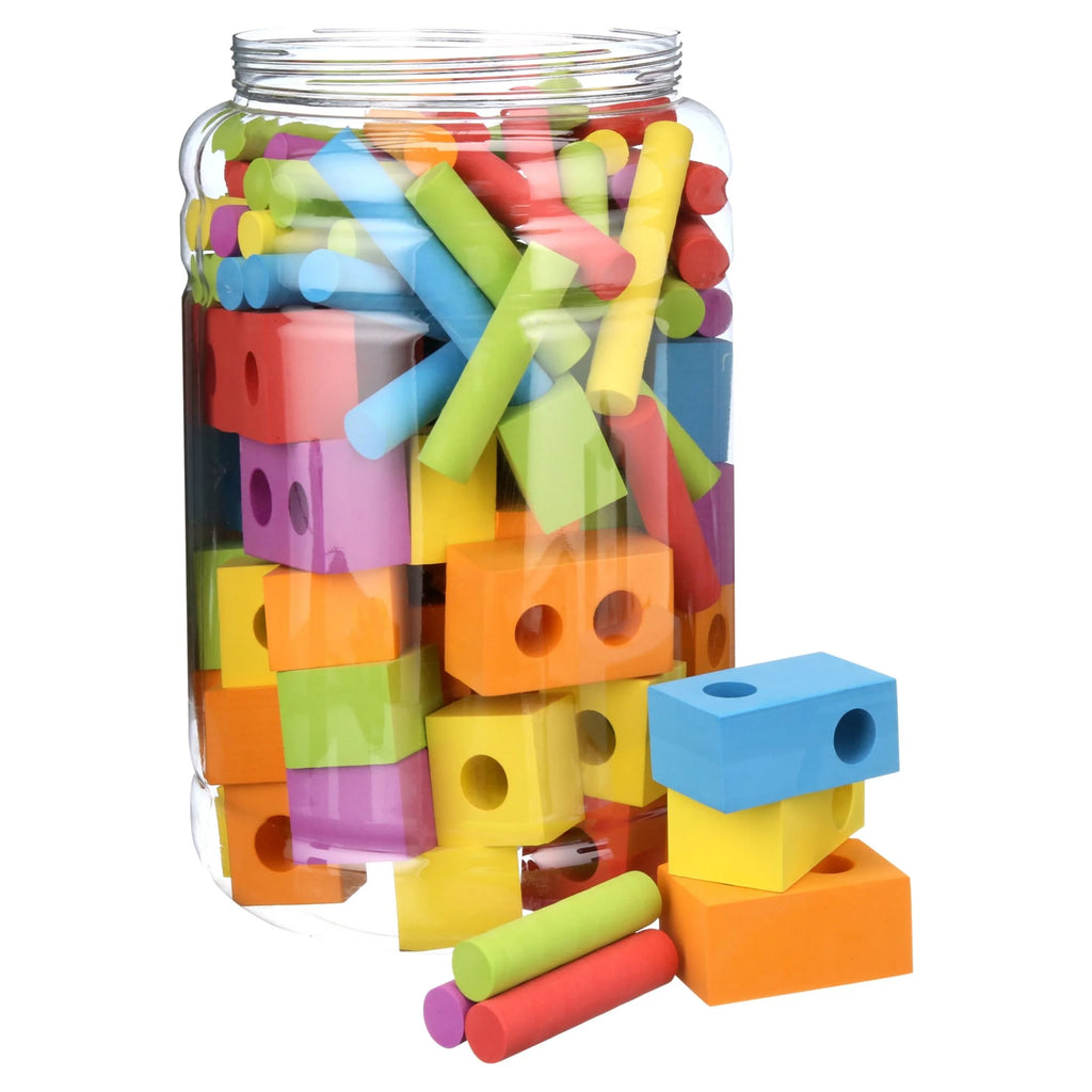 Spark Create Imagine Foam Peg Building Blocks, 100 Pieces, Baby and To ...