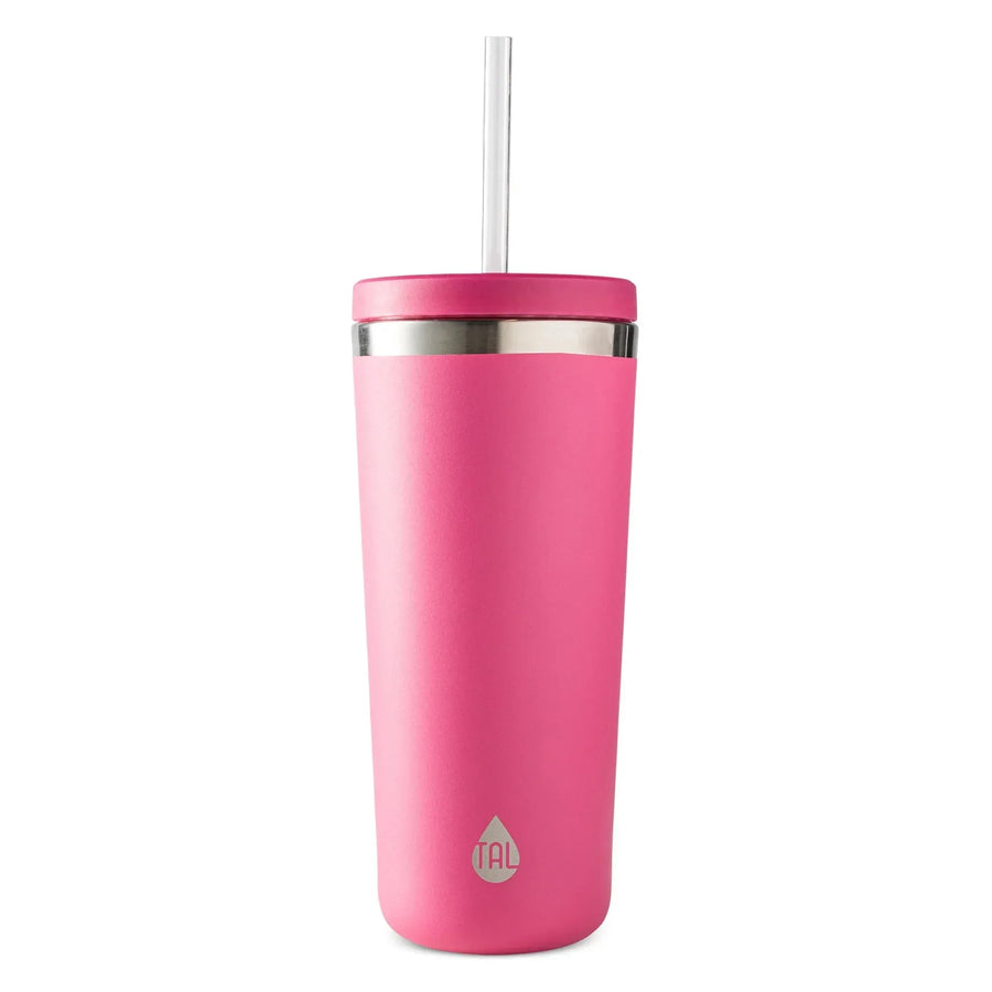 TAL Stainless Steel Ranger Tumbler with Straw 24oz, Pink– Brands For ...